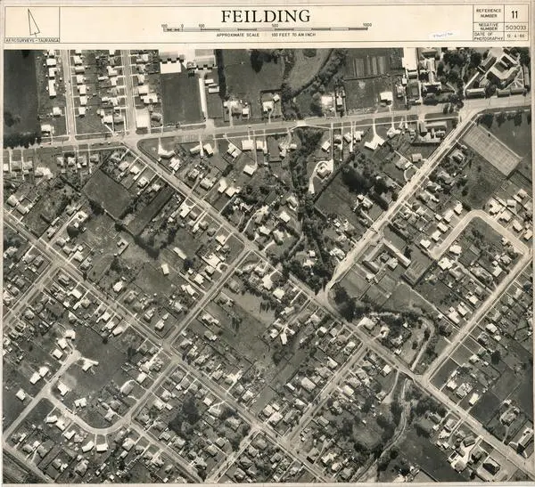 Aerial Photograph Print, Feilding, Sheet 11 | Record | DigitalNZ