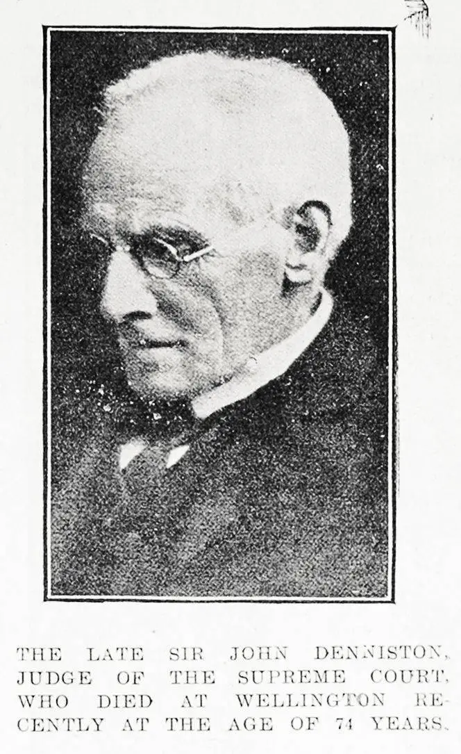 The late Sir John Denniston, judge of the Supreme Court, who died at ...
