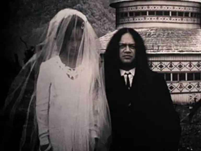 Rua Kenana and his family by Janice - DigitalNZ