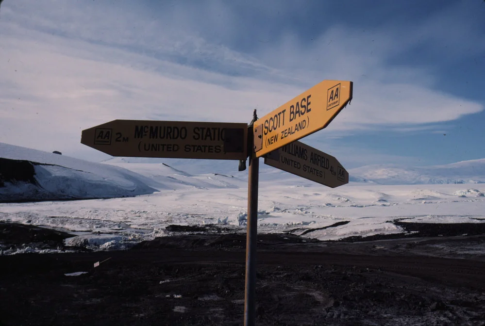 Road Sign In Front of Scott Base | Record | DigitalNZ