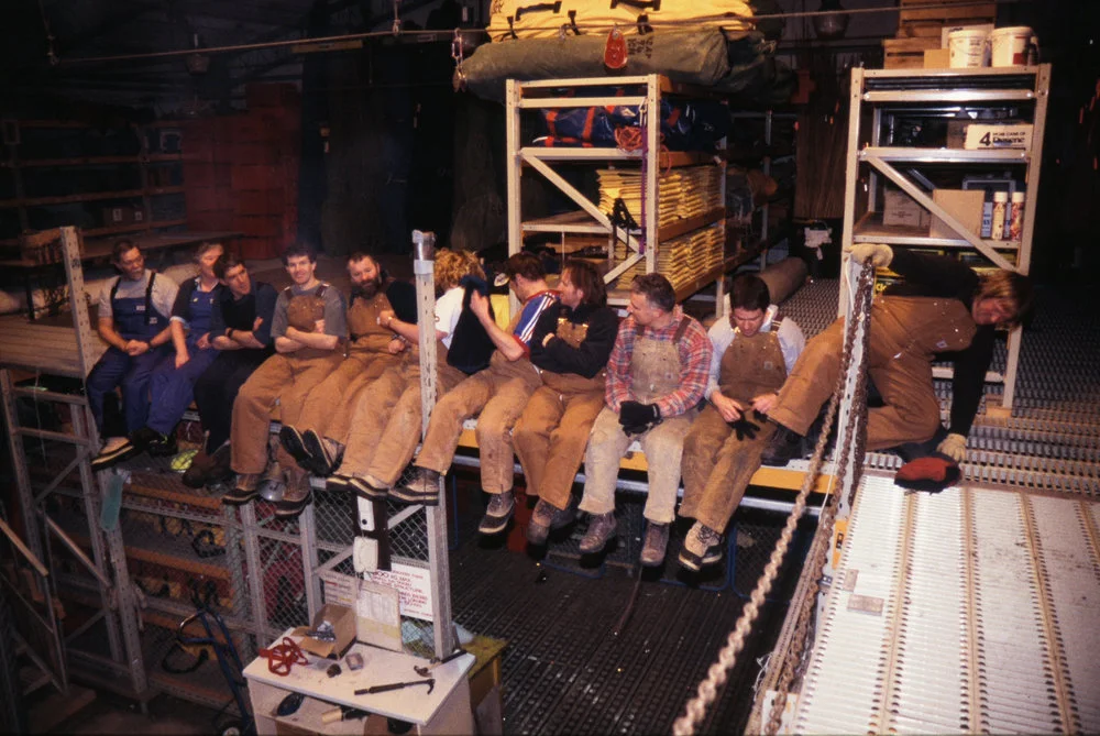 Construction - Scott Base interior - time out for a group photo | Record | DigitalNZ