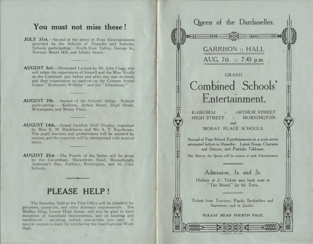 Combined Schools Entertainment: Theatrical Programme | Record | DigitalNZ