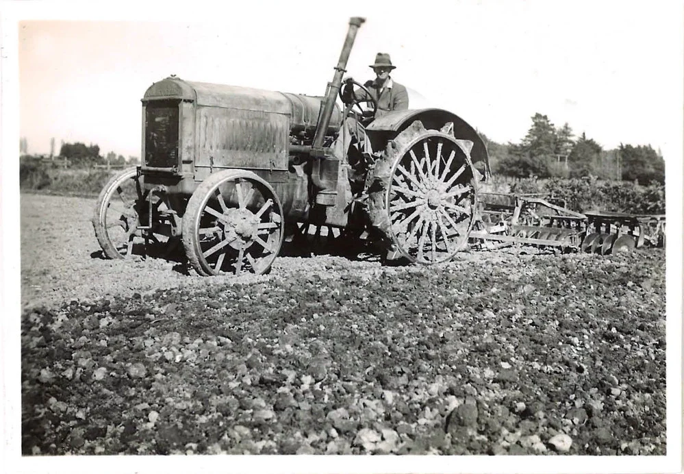 1937 Billy Rowley on College Tractor | Record | DigitalNZ