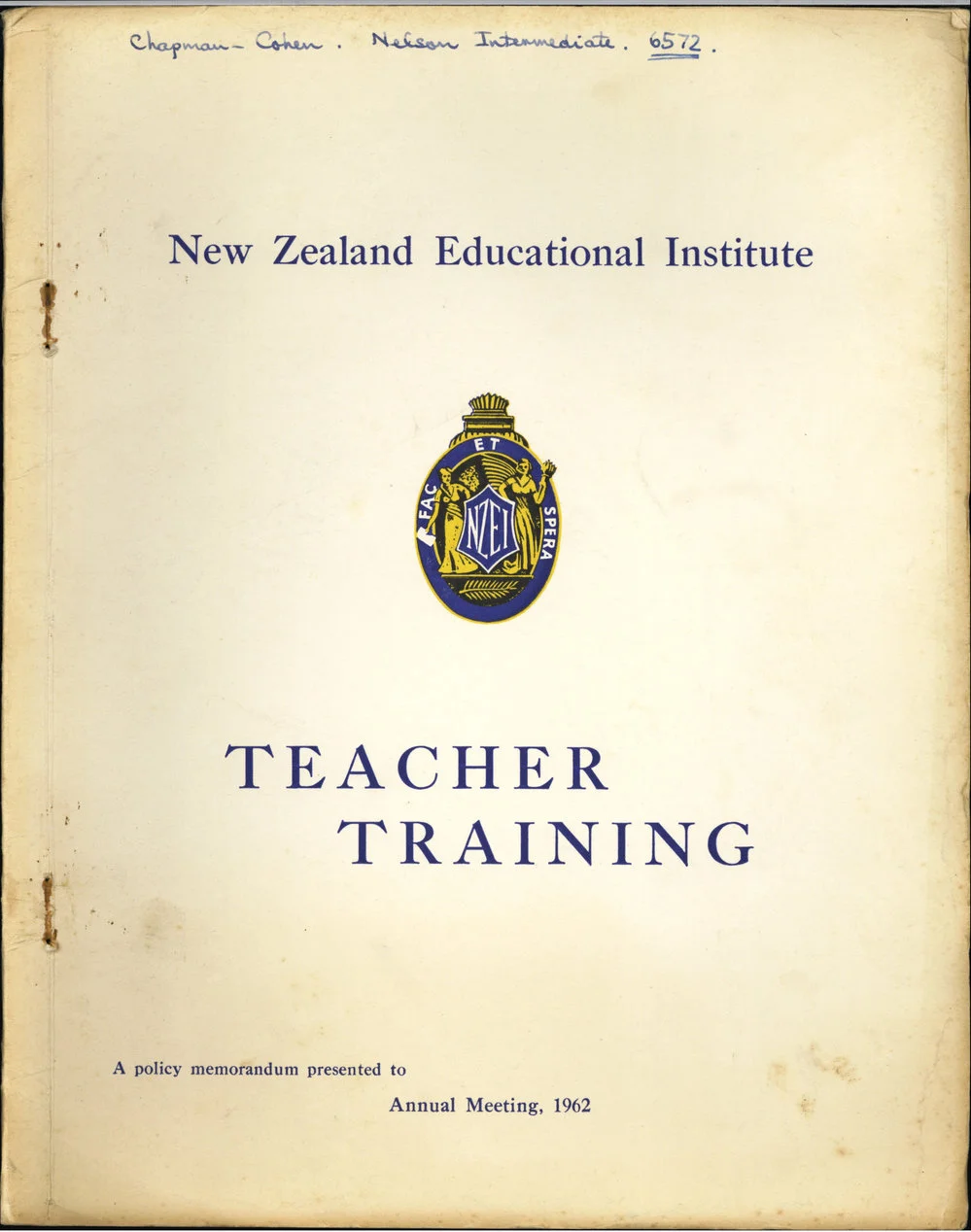 Teacher Training | Record | DigitalNZ