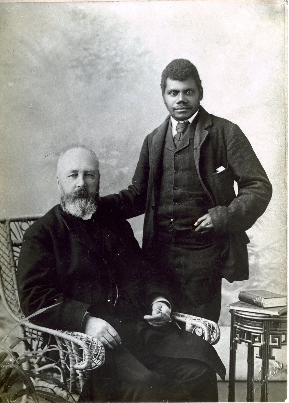 Rev. James Kirkland and Teacher | Record | DigitalNZ