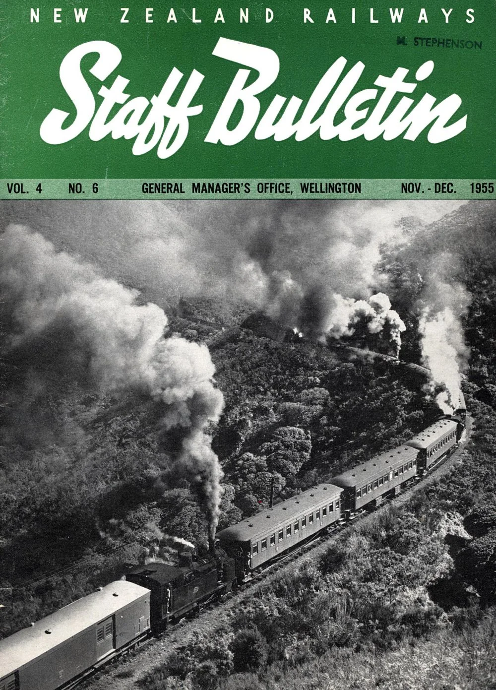 New Zealand Railways Staff Bulletin Nov-Dec 1955 | Record | DigitalNZ