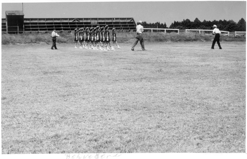 Showing the Belvedere Marching Team in the... | Record | DigitalNZ