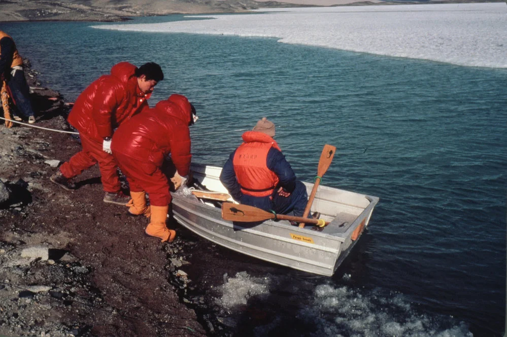 Japanese Antarctic Research Expedition Party Preparing to Cross Vanda ...