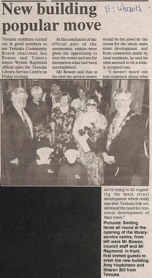 New library popular move | Record | DigitalNZ