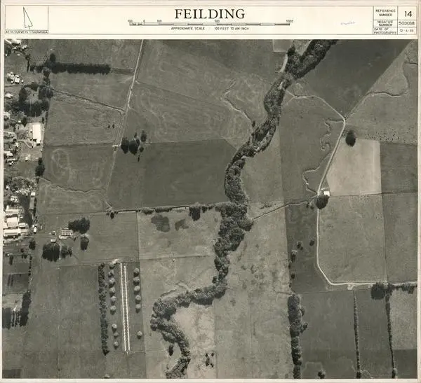 Aerial Photograph Print, Feilding, Sheet 14 | Record | DigitalNZ