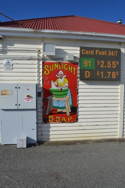 Sunlight Soap sign at Mount Somers | Record | DigitalNZ