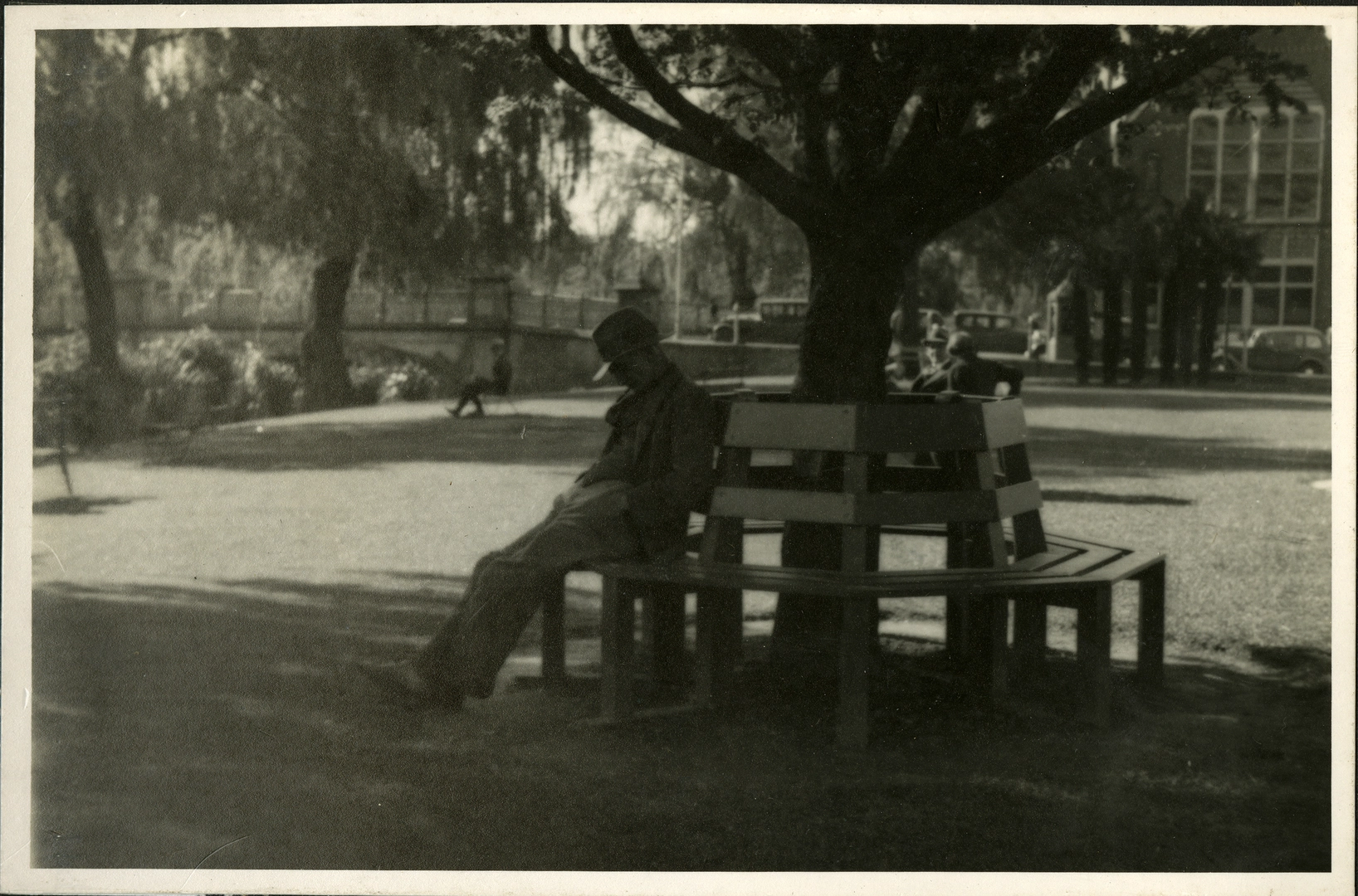 Man on bench | Record | DigitalNZ