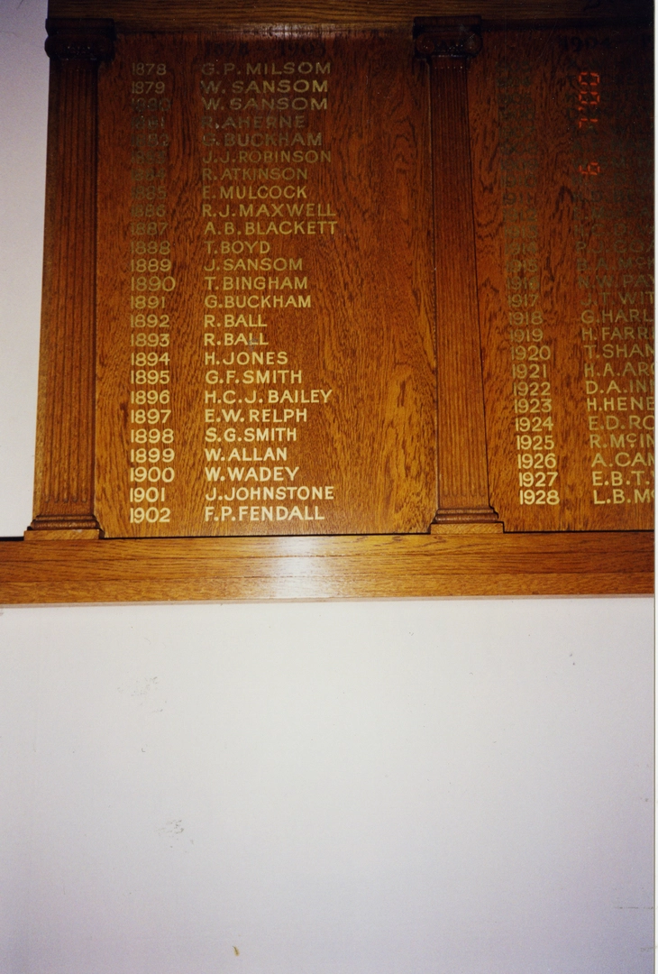 Ashley Lodge honours board | Record | DigitalNZ