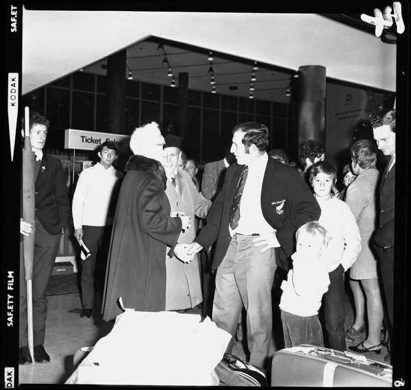 All Black Fergie McCormick shaking hands with well-wishers. | Record ...