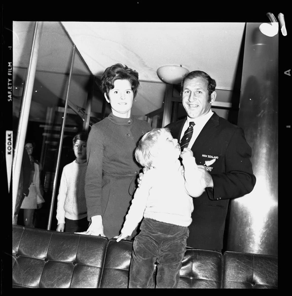 All Black Fergie McCormick with his wife and son, Andrew. | Record ...