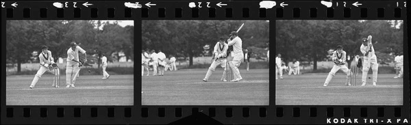 Batting in a cricket match | Record | DigitalNZ