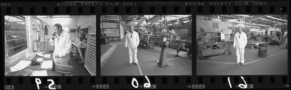 Helicopter pilot Neil Scott in a workroom | Record | DigitalNZ