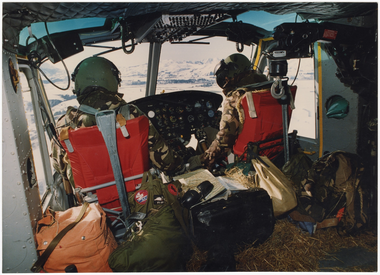 Hay inside Air Force Iroquois | Record | DigitalNZ