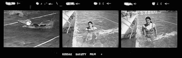 A female swimmer at a Kaiapoi swimming carnival | Record | DigitalNZ