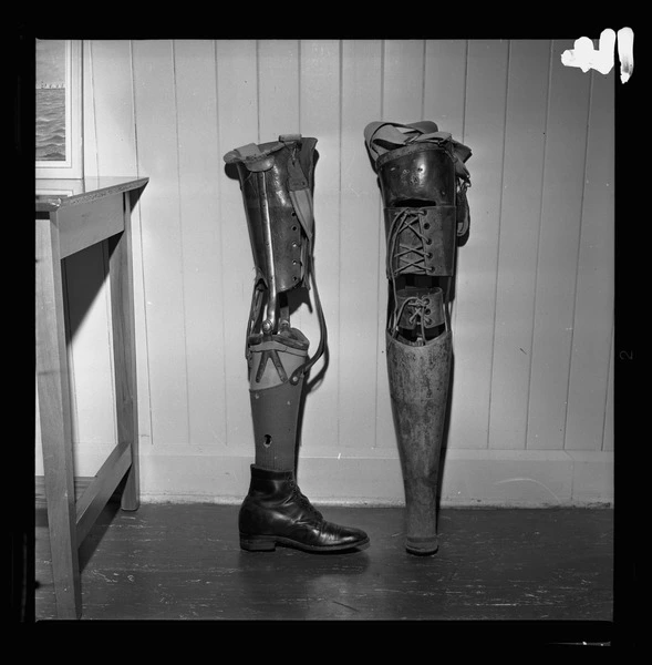 Artificial legs on display | Record | DigitalNZ