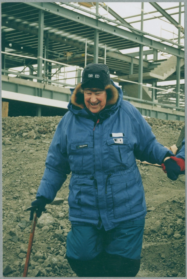 Sir Edmund Hillary at Scott Base | Record | DigitalNZ