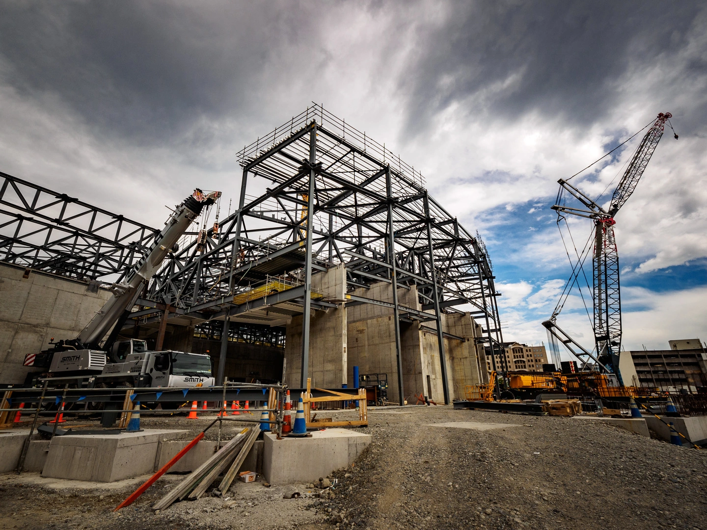 Early construction of the Convention Centre | Record | DigitalNZ