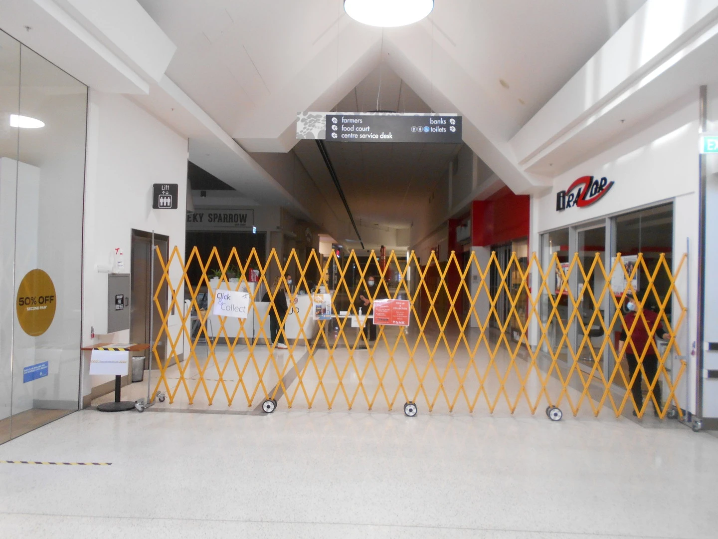 Closed off section of mall | Record | DigitalNZ
