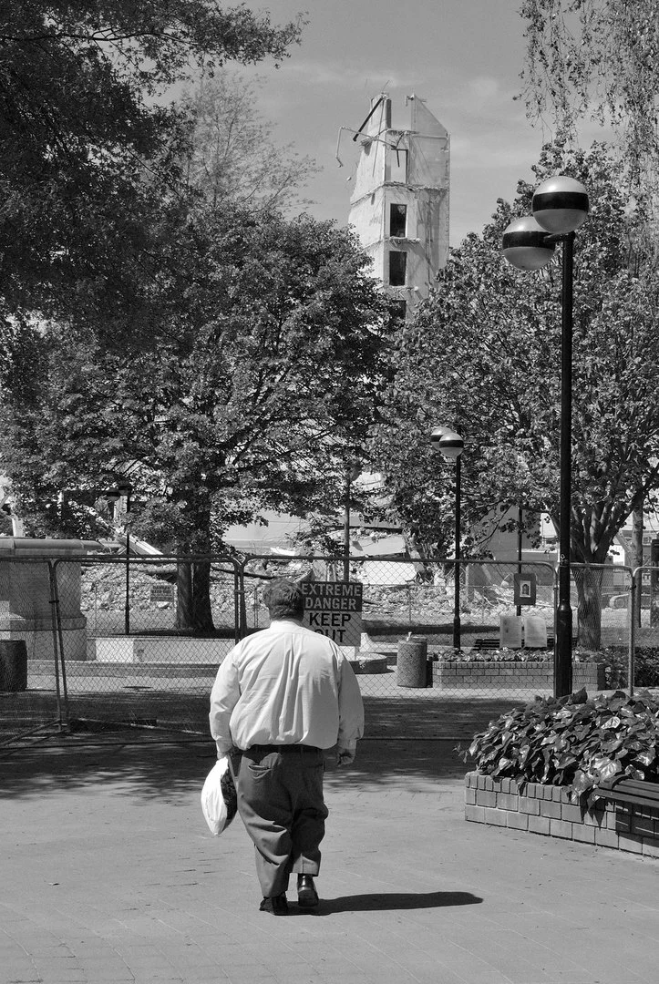 Viewing demolition from Victoria Square | Record | DigitalNZ