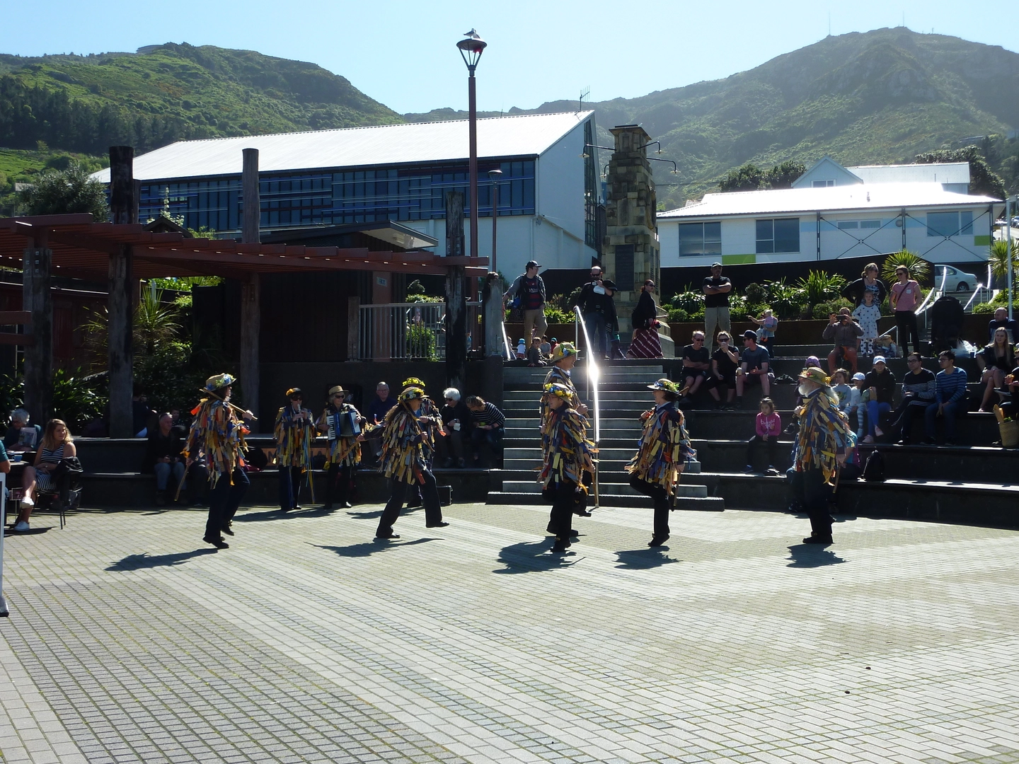 Nor'West Arch Morris Dancers at Albion Square, Lyttelton | Record ...