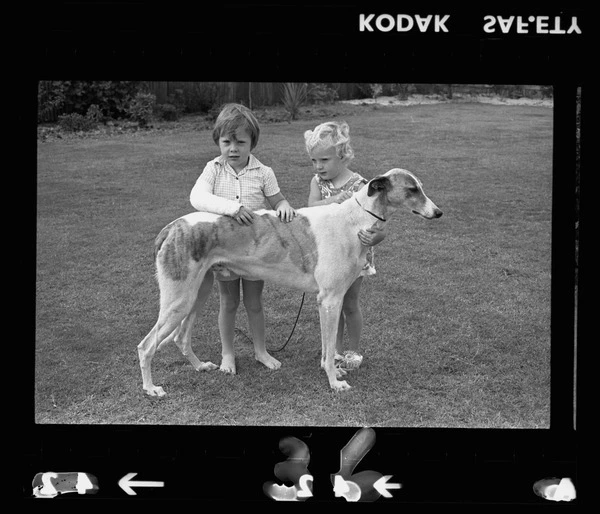 Seaforth King with two children | Record | DigitalNZ