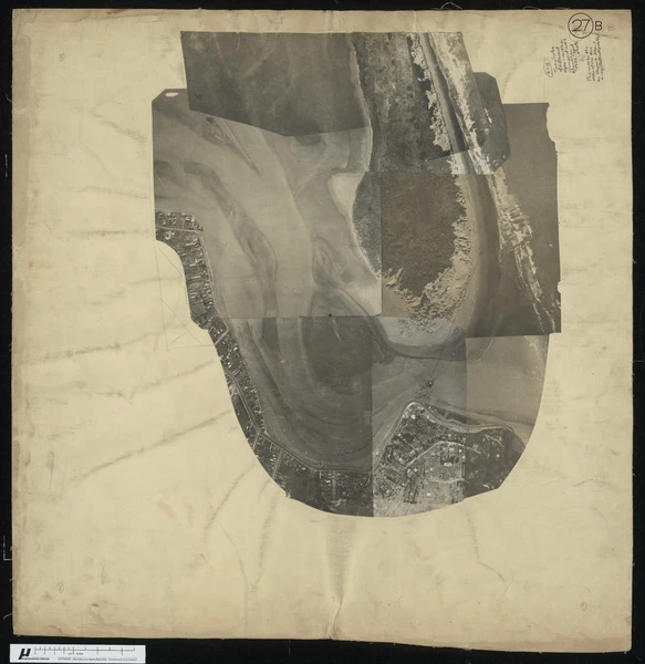 Aerial photomosaic of Moncks Bay and Southshore Spit | Record | DigitalNZ