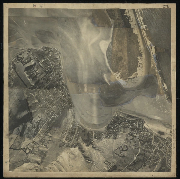 Aerial photomosaic of Southshore Spit and Moncks Bay | Record | DigitalNZ