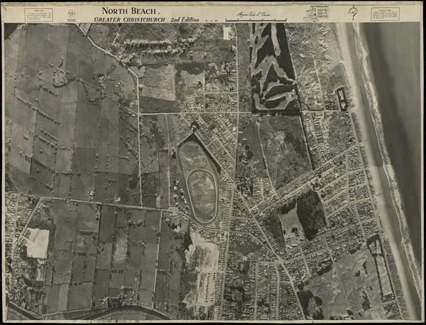 Aerial photomosaic of North Beach | Record | DigitalNZ
