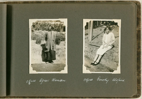 Miss Agnes Hansen, and Miss Dorothy Alsford | Record | DigitalNZ