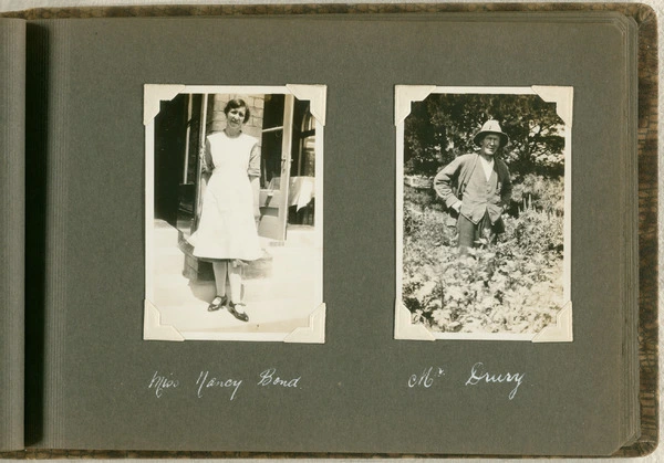 Miss Nancy Bond, and Mr Drury | Record | DigitalNZ