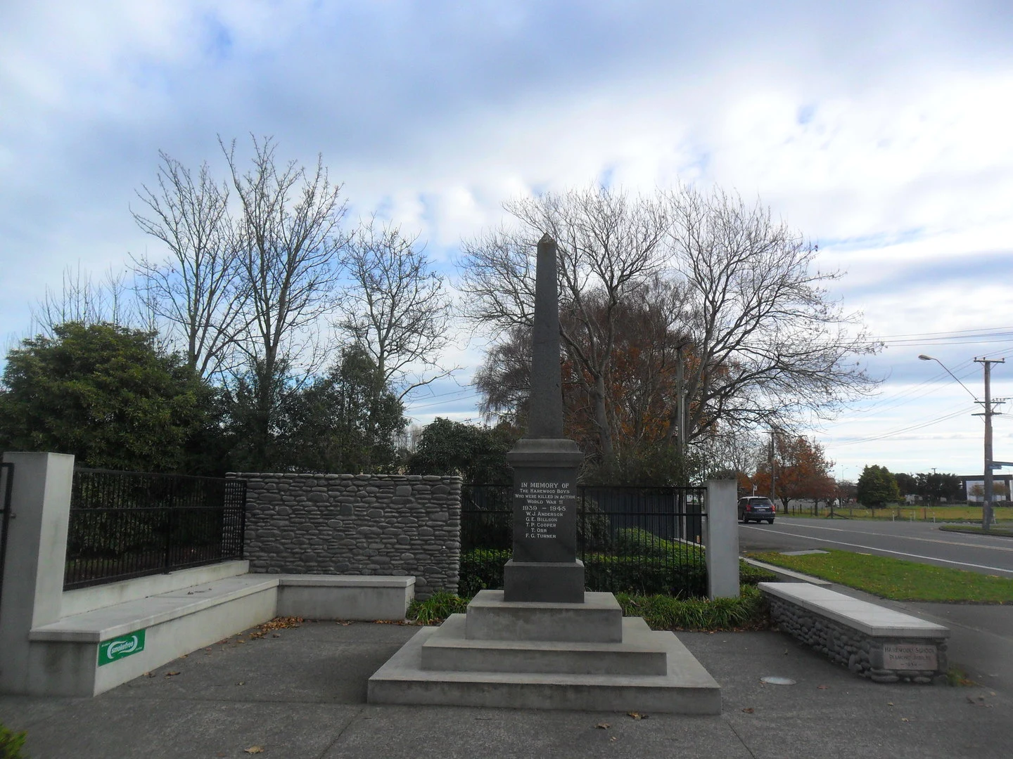 Harewood Boys memorial | Record | DigitalNZ