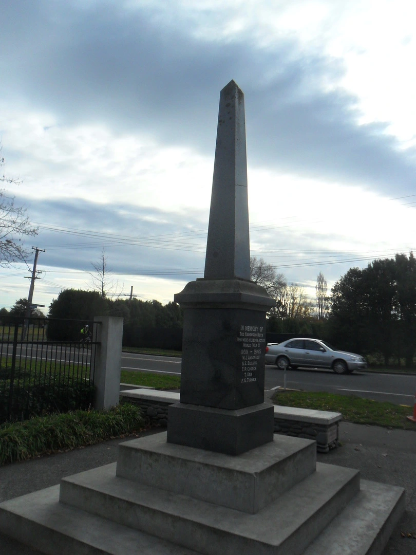 Harewood War Memorial | Record | DigitalNZ