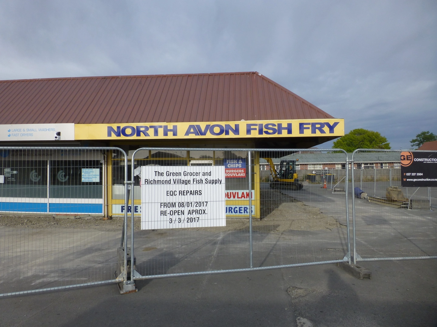 Damaged North Avon Fish Fry | Record | DigitalNZ