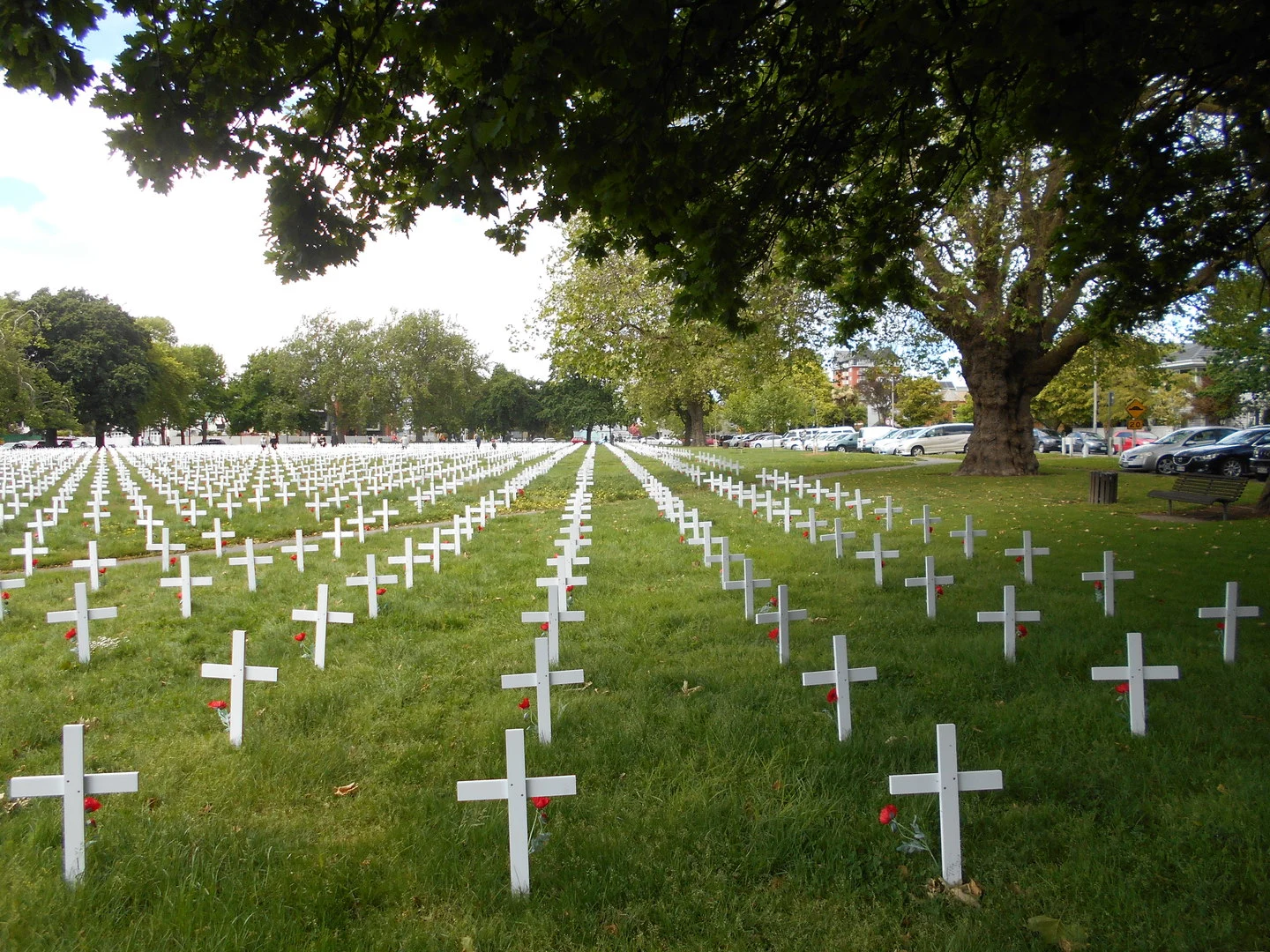 Armistice memorial in Cranmer Square | Record | DigitalNZ