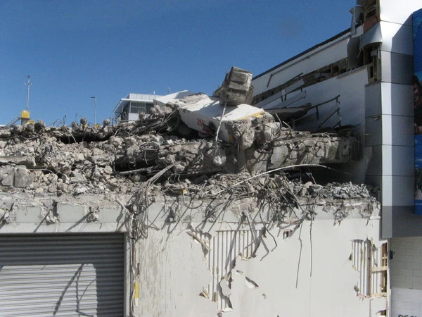 Collapsed car park building | Record | DigitalNZ