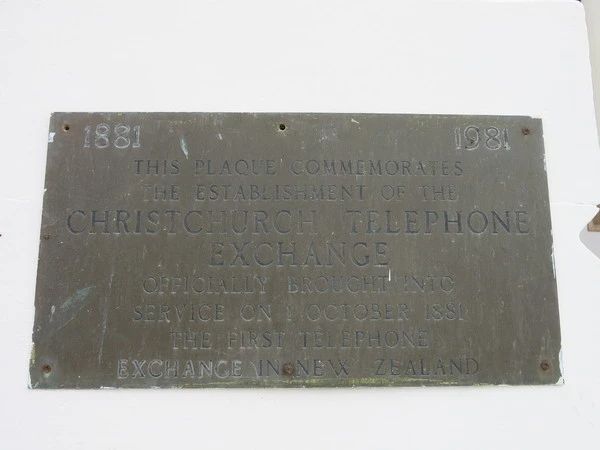 Christchurch Telephone Exchange Plaque | Record | DigitalNZ