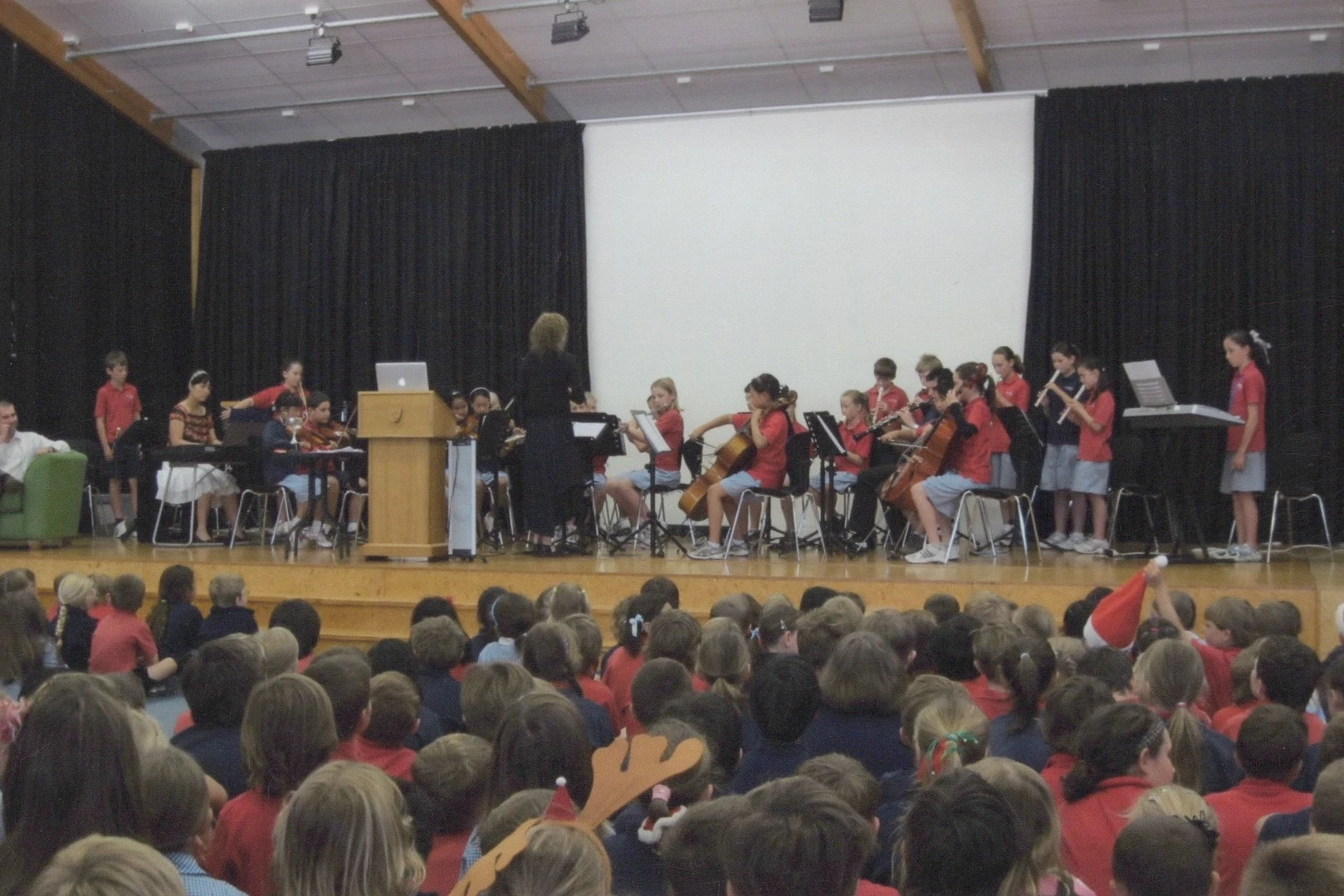 Performance by the Waimairi School Orchestra at the final assembly for the year | Record | DigitalNZ
