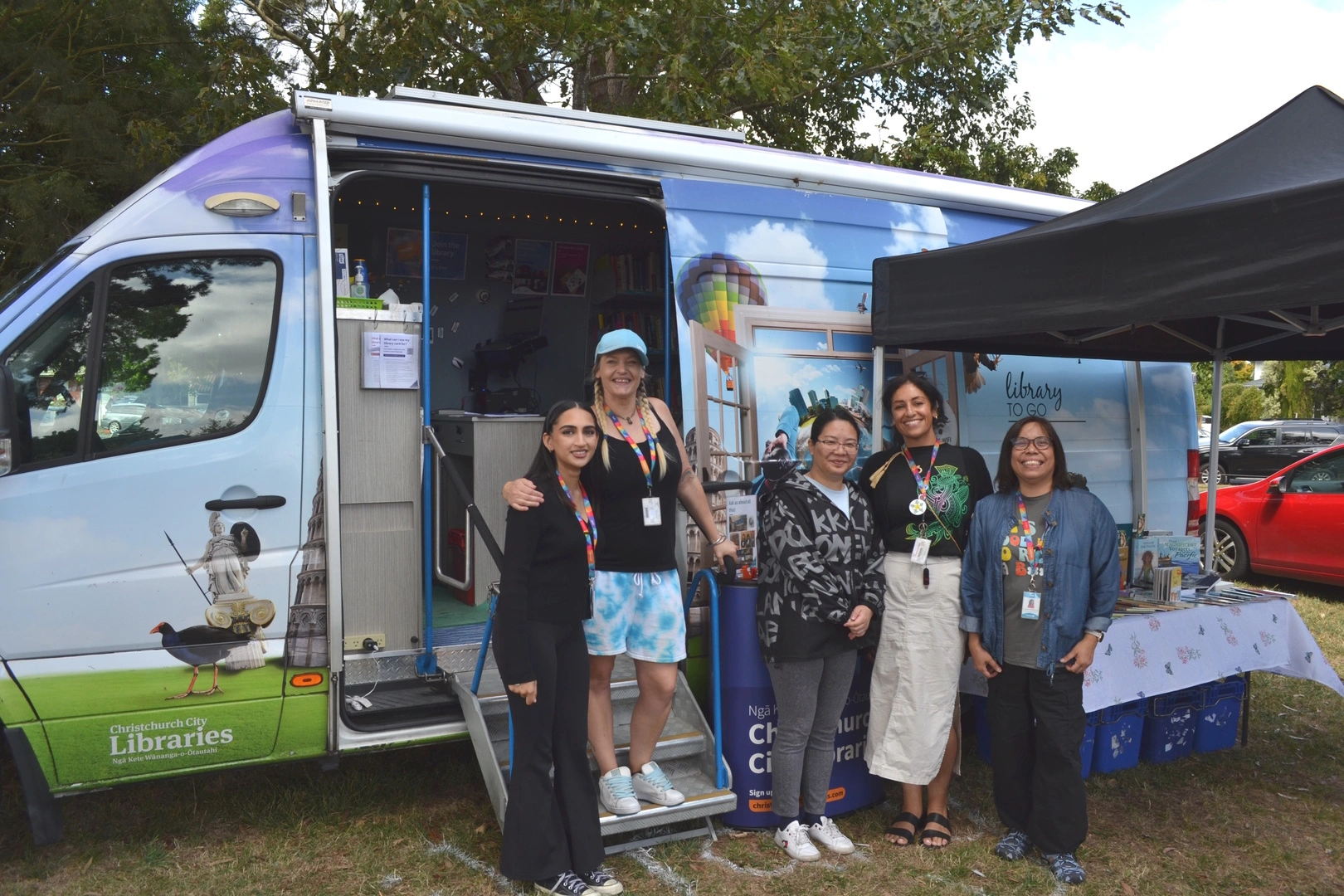 Christchurch City Libraries staff at Culture Galore | Record | DigitalNZ