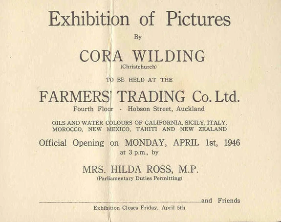Cora Wilding archive inventory | Record | DigitalNZ
