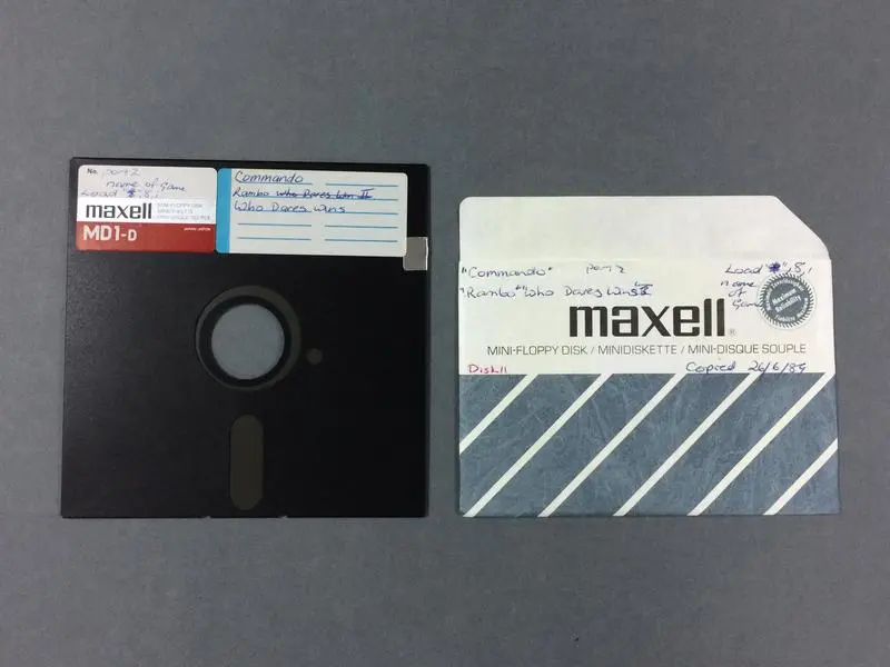 Floppy Disk Compilation of Games for Commodore 64 | Record | DigitalNZ