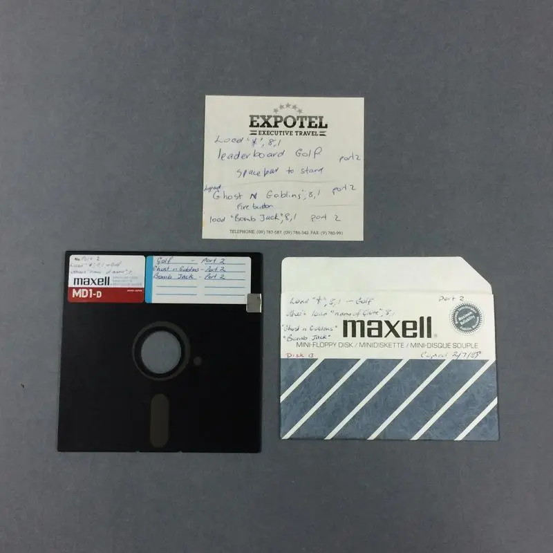 Floppy Disk Compilation of Games for Commodore 64 | Record | DigitalNZ