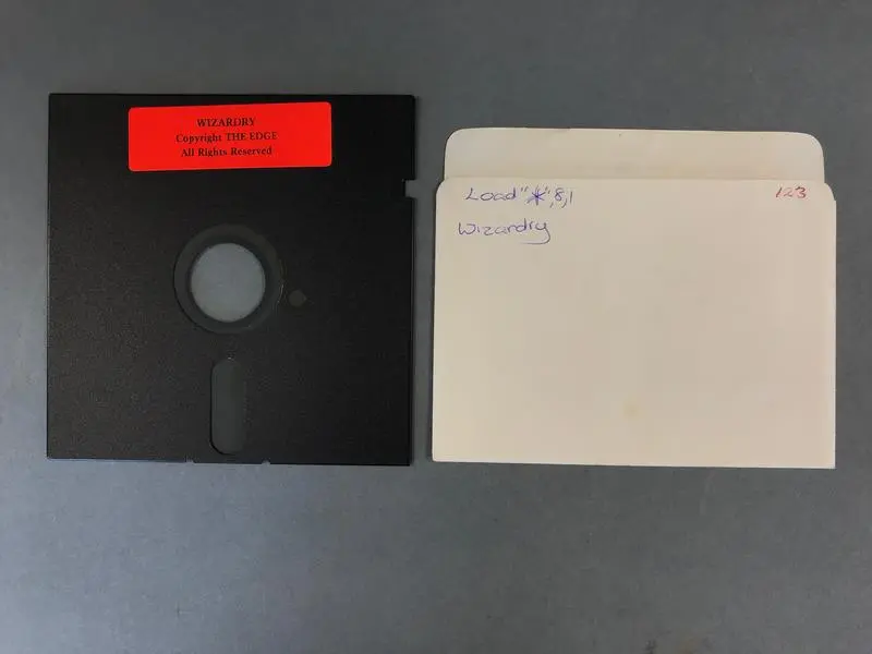 Floppy Disk Commodore 64 Game: Wizardry | Record | DigitalNZ