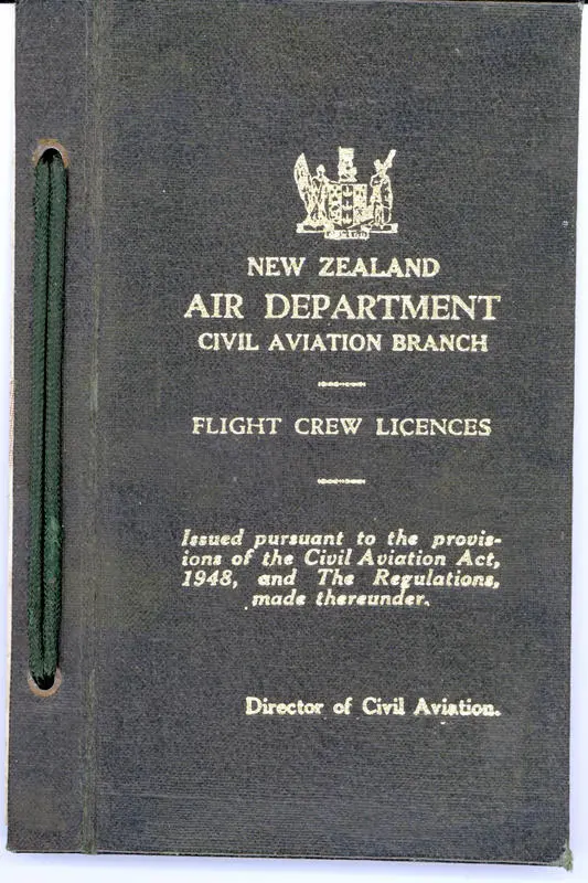 Private pilot license for David Frederick McKeogh | Record | DigitalNZ