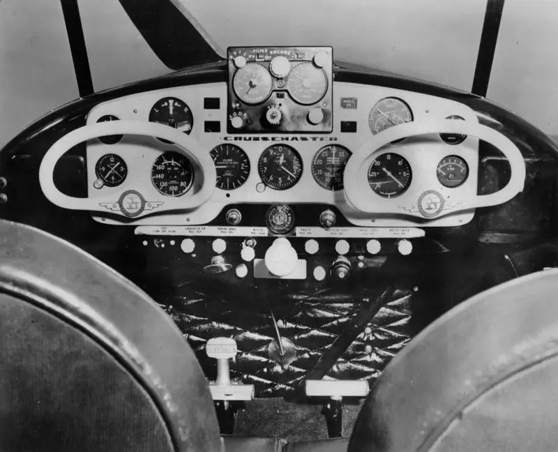 1950 Bellanca Cruisemaster standard instrument panel | Record | DigitalNZ
