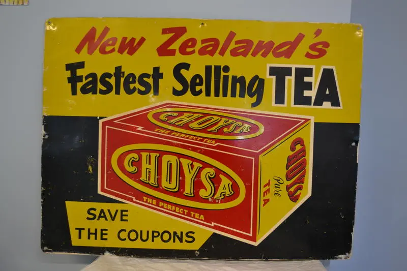 Advertising Sign Choysa Tea | Record | DigitalNZ
